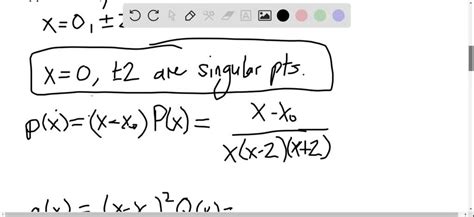 SOLVED Determine All Singular Points Of The Given Differential Equation