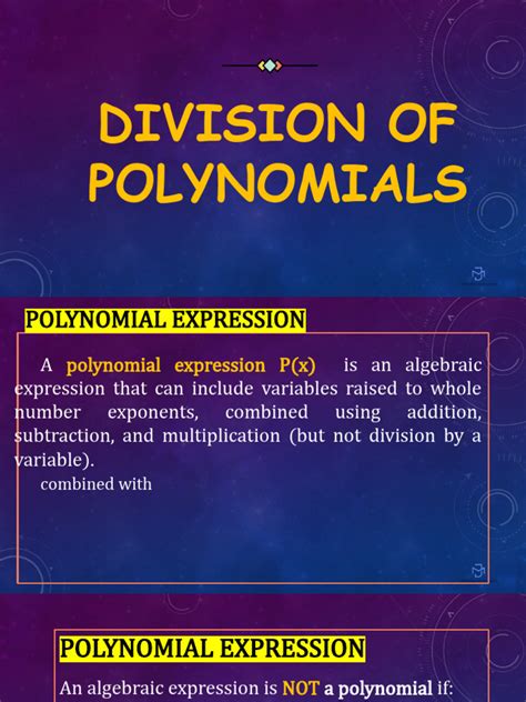 q1 week 6 polynomials long division pdf division mathematics