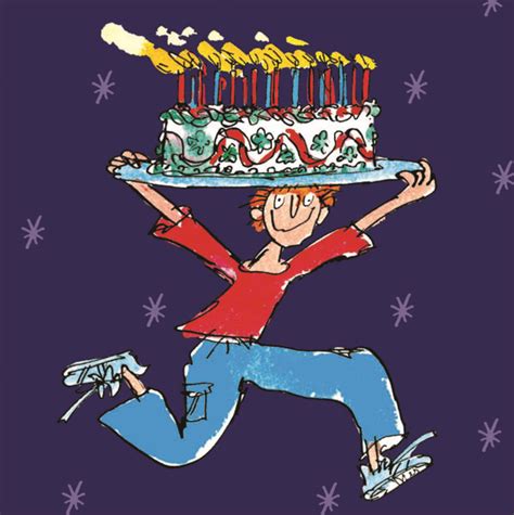 Quentin Blake Big Cake Happy Birthday Greeting Card Cards Love Kates