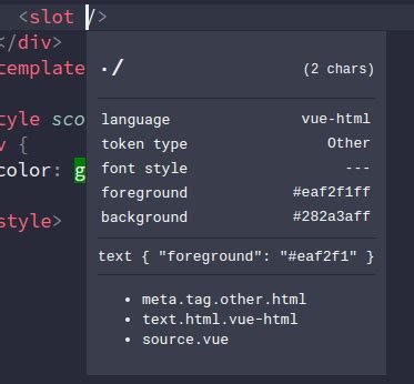 Syntax Highlighting For Self Closing Elements In Vue File Issue