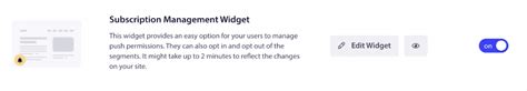 How To Enable Subscription Management Widget And Customize It Pushengage