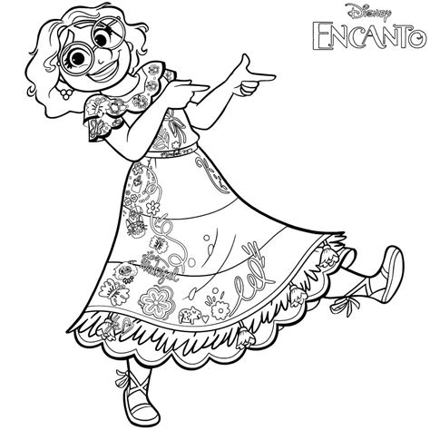Mirabel Madrigal From Encanto Coloring Page Download Print Or Color