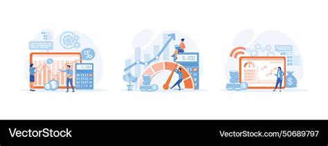 Cost Optimization Concept Idea Of And Income Vector Image