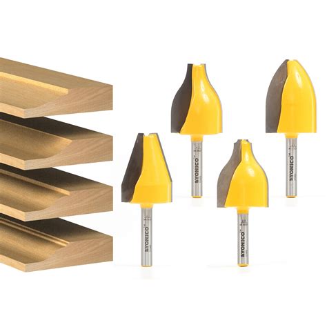 4 Bit Vertical Raised Panel Router Bit Set 14 Shank
