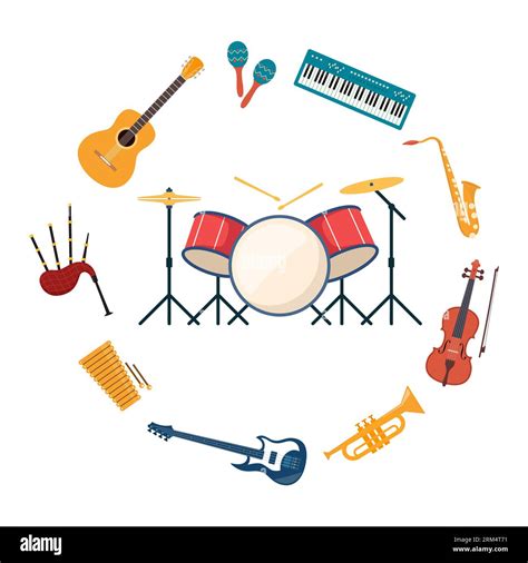 Grand Concert Acoustic Guitar Stock Vector Images Alamy