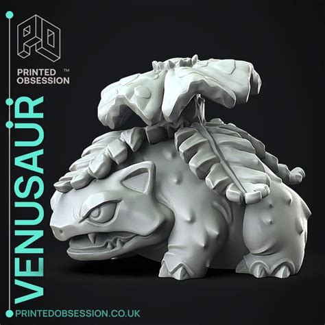 Venusaur Pokemon Fan Art 3d Model By Printedobsession On Thangs