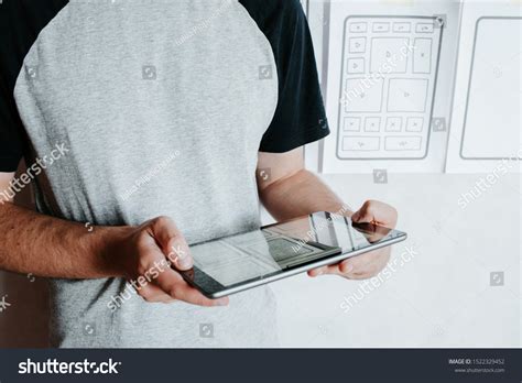 Ux Website Design Wireframe Sketch Prototype Stock Photo Shutterstock