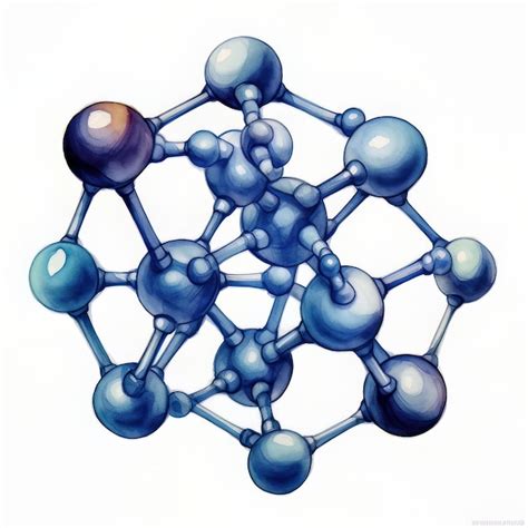 Premium Ai Image Molecular Structure Of The Atom On A White Background