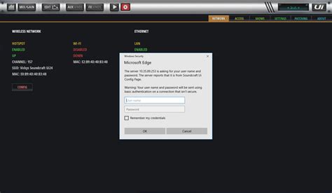 Setting Passwords In The Soundcraft Ui