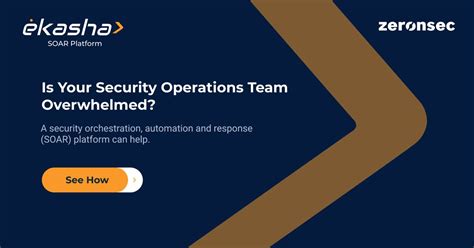Zeronsec On Linkedin Ekasha Soar Security Cloudsecurity