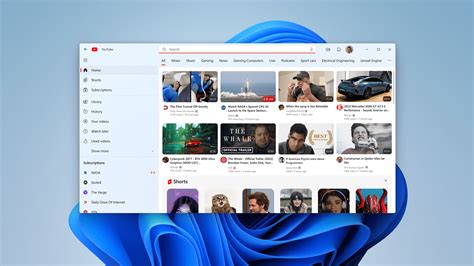 YouTube Windows 11 UI On Behance