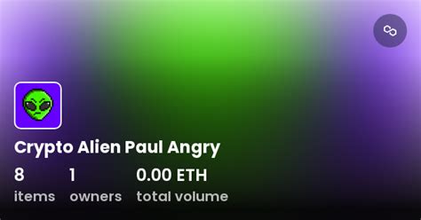 Crypto Alien Paul Angry Collection OpenSea