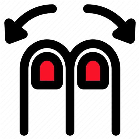 Finger Gesture Control Two Fingers Usability Accessibility Icon