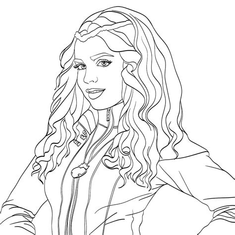 Coloriage Audrey de Descendants 3 télécharger et imprimer gratuit sur