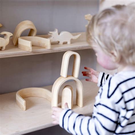 Naked Wooden Arches Set Bumbutoys Essence Of Nature Collection