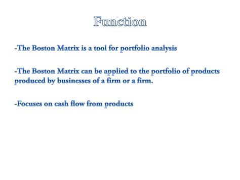 PPT Boston Matrix PowerPoint Presentation Free Download ID