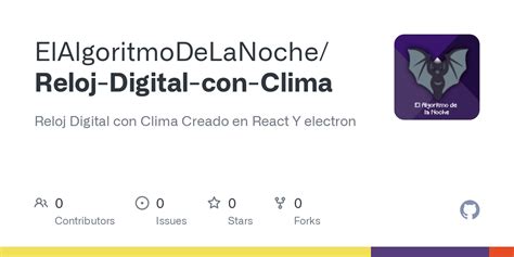 Github Elalgoritmodelanochereloj Digital Con Clima Reloj Digital