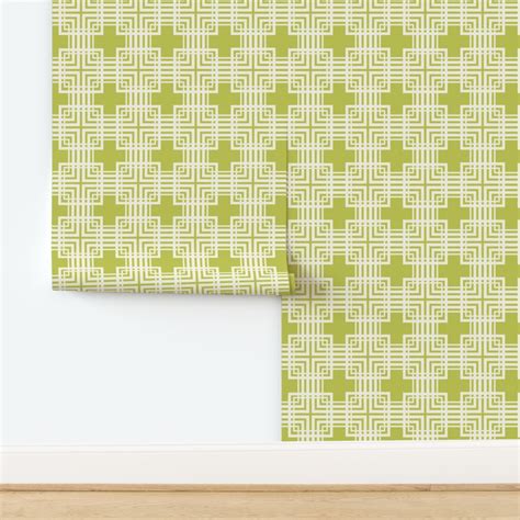 Square Interlock Wallpaper Spoonflower