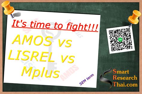 เปรียบเทียบผลการวิเคราะห์ Sem ของ 3 โปรแกรม คือ Amos Lisrel Mplus ชวน