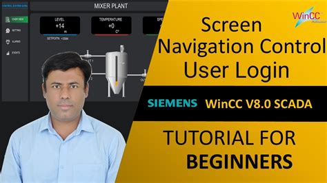 Wincc V80 Control Screen Navigation And Button Objects With User