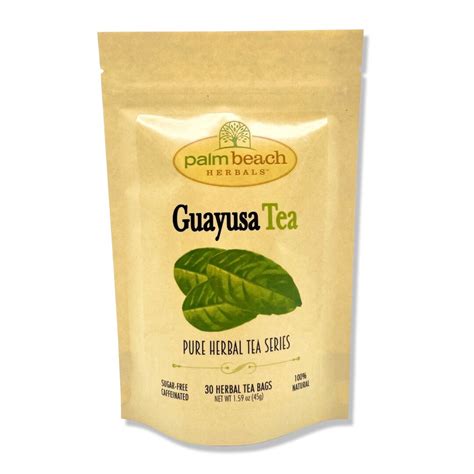 Guayusa Tea Pure Herbal Tea Series By Palm Beach Herbals 30 Tea Bags
