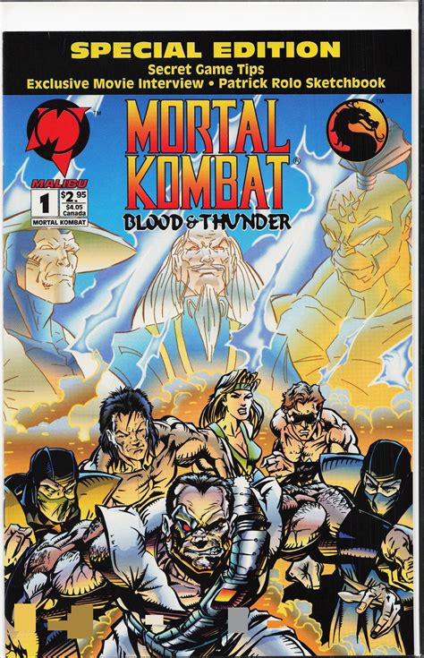 Mortal Kombat 1 Variant Cover 1994 Mortal Kombat Comic Books