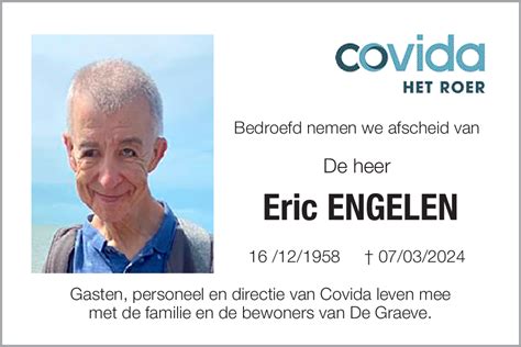 Eric Engelen † 07 03 2024 Inmemoriam
