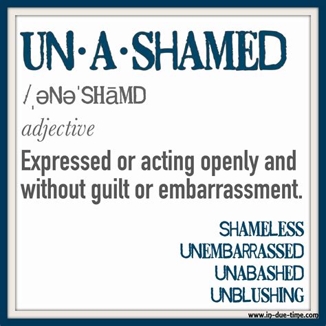 Unembarrassed Định Nghĩa Ví Dụ Câu Và Cách Sử Dụng Từ Unembarrassed