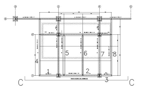 Column Beam Layout Plan Free Download Dwg File