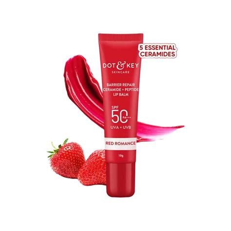 Dot And Key Ceramide Peptide Lip Balm Red Romance Price Buy Online