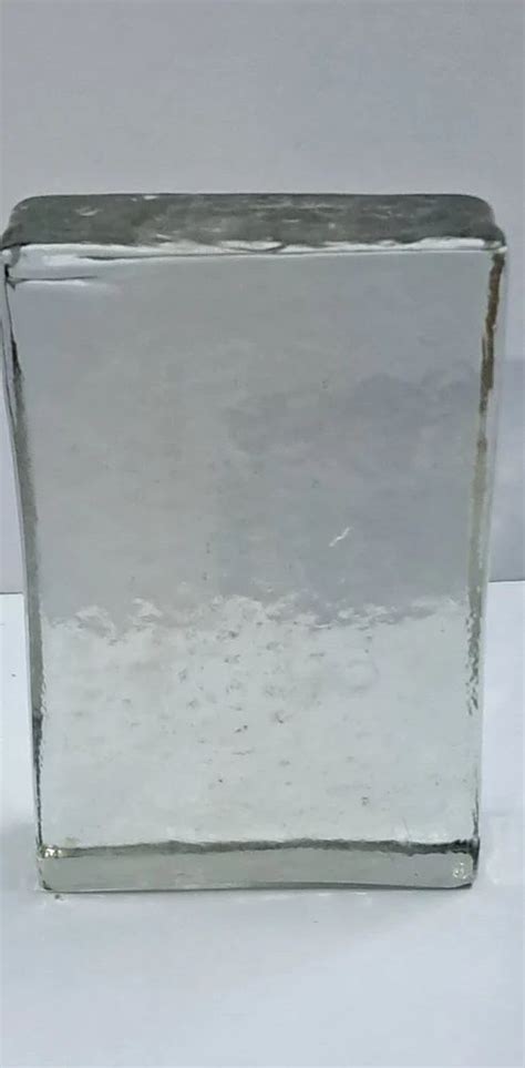 Rectangular Glass Slab Big Unpolished Sizedimension 100 X 60 X 25 Mm