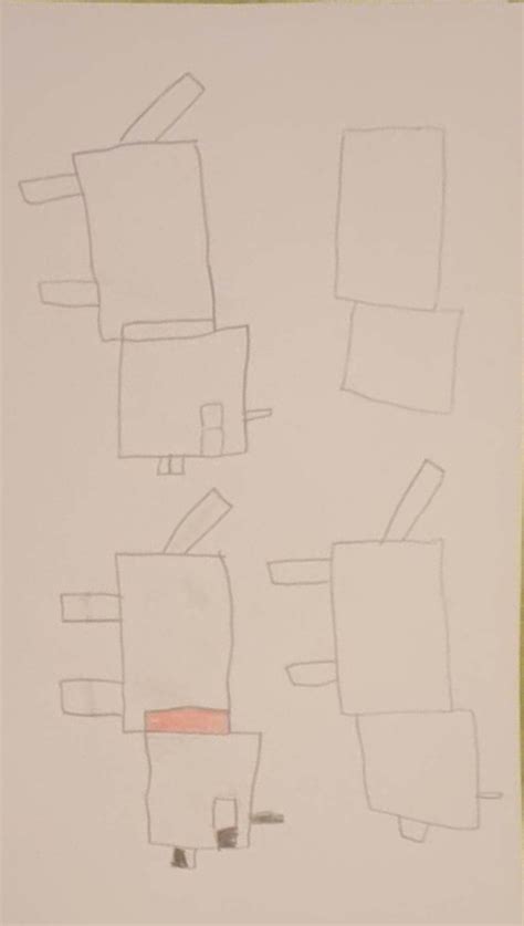 How To Draw A Minecraft Wolf R Minecraft