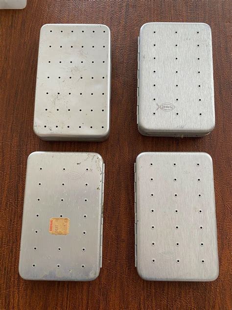 4 Vintage Perrine And Barre Vermont Fly Safe Fly Boxes With Flies