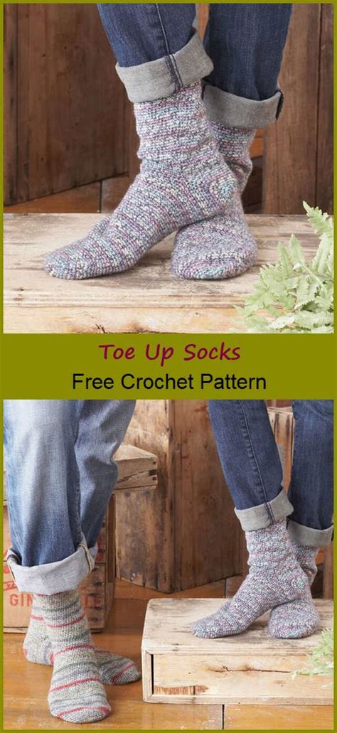 Toe Up Socks Free Crochet Pattern Your Crafts