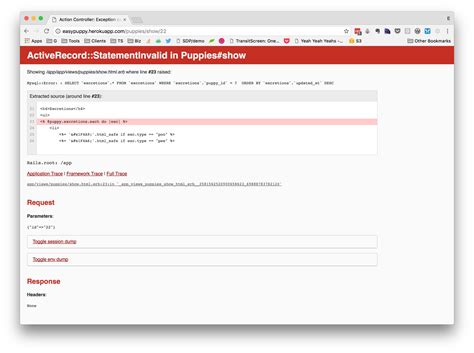 Ruby Random ActiveRecord StatementInvalid Errors On Rails App On