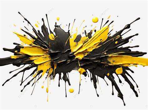 노란색과 검은색 잉크 얼룩 노란색 검은색 잉크 튀김 Png 일러스트 및 이미지 에 대한 무료 다운로드 Pngtree