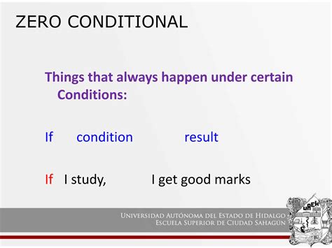 Zero Conditional Presentacion De Ingles1 Ppt