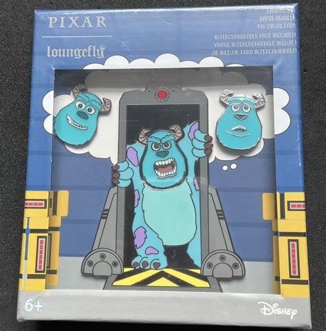 Monsters Inc Sulley Mixed Emotions Loungefly Disney Pin Set Disney