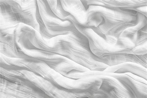 Premium Photo White Cotton Fabric Seamless Texture Background