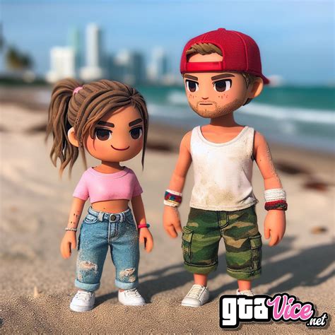 Lucia And Jason Beach Dolls Concept Art Ai Generated By Psy