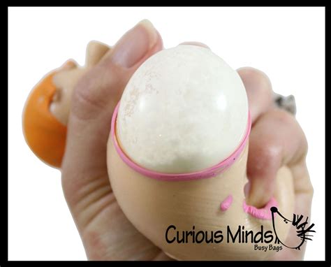 Pimple Face Squishy Stress Ball Zit Popping Fun Fidget Gross Pus N