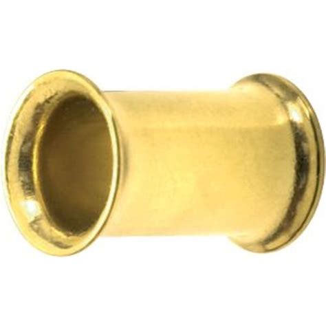 Gold Pvd Ss316l Double Flared Flesh Tubes Bg Bdfe E Tattoo