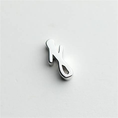 Silver Regular Size Cursive J Initial Charm Sri J Etsy