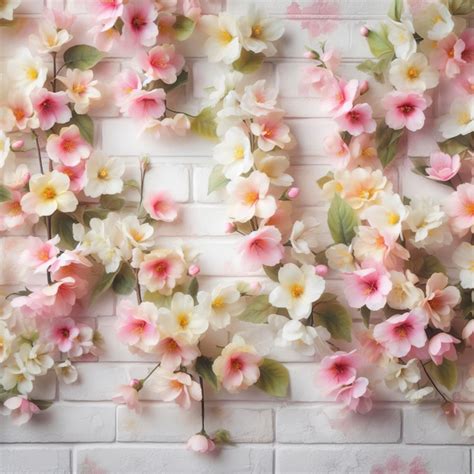 Premium Photo Spring Wall Background Backdrop