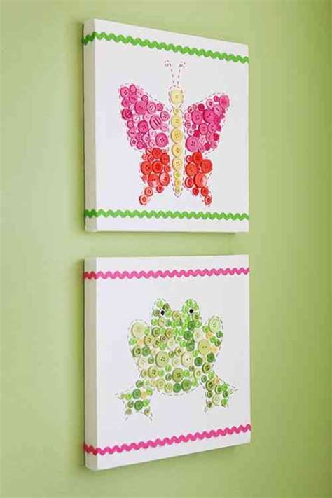 Diy Cuadros Con Botones Decoración De Interiores Opendeco