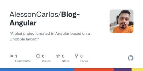 Github Alessoncarlosblog Angular A Blog Project Created In Angular