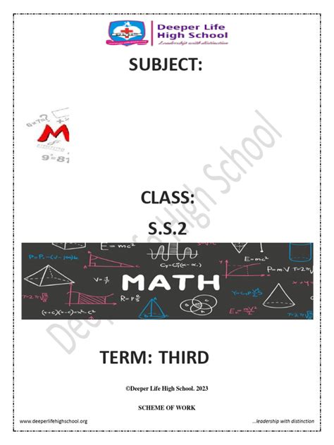 Ss 2 Mathematics Third Term E Note Pdf Mode Statistics Mean