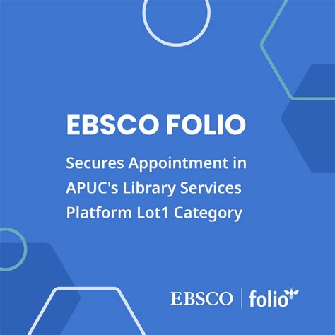 Ebsco Folio Has Secured A Ranking In The Advanced Procurement For… Ebsco Information Services