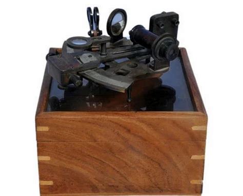 Nautical Sextants Brass Made 4 With Wooden Box At Best Price In Roorkee