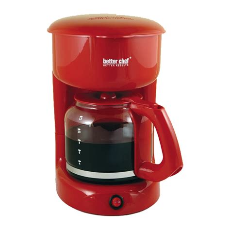 Better Chef 12 Cup Drip Coffee Maker Red